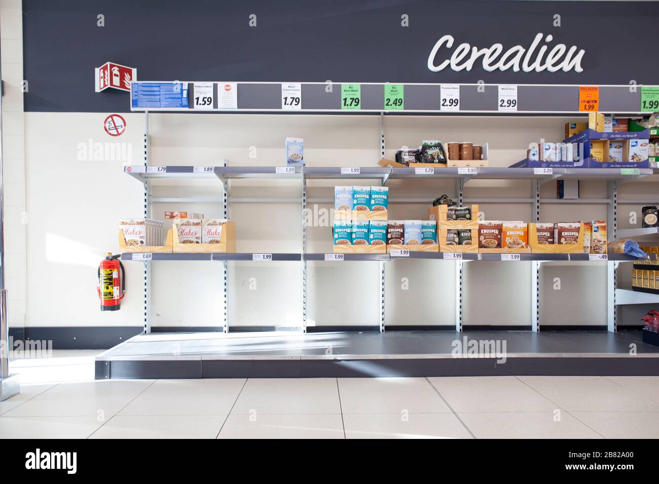 Paper goods products empty shelf shelves shelving hi-res stock ...