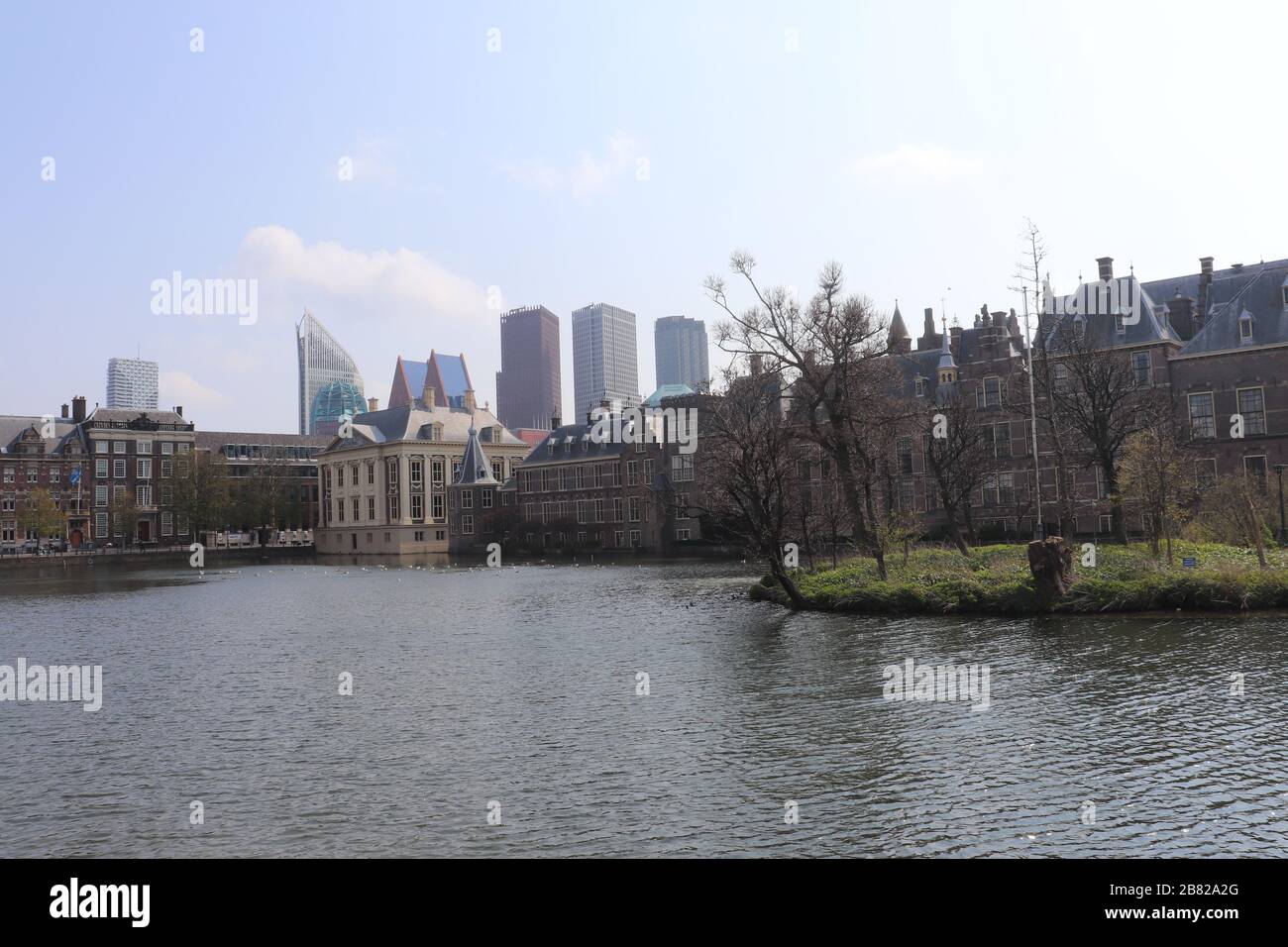 The Dutch Parliament building, Binnenhof Palace, in the city of The ...