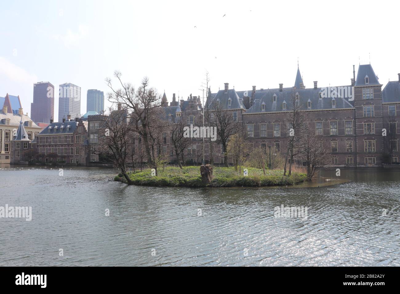 The Dutch Parliament building, Binnenhof Palace, in the city of The ...