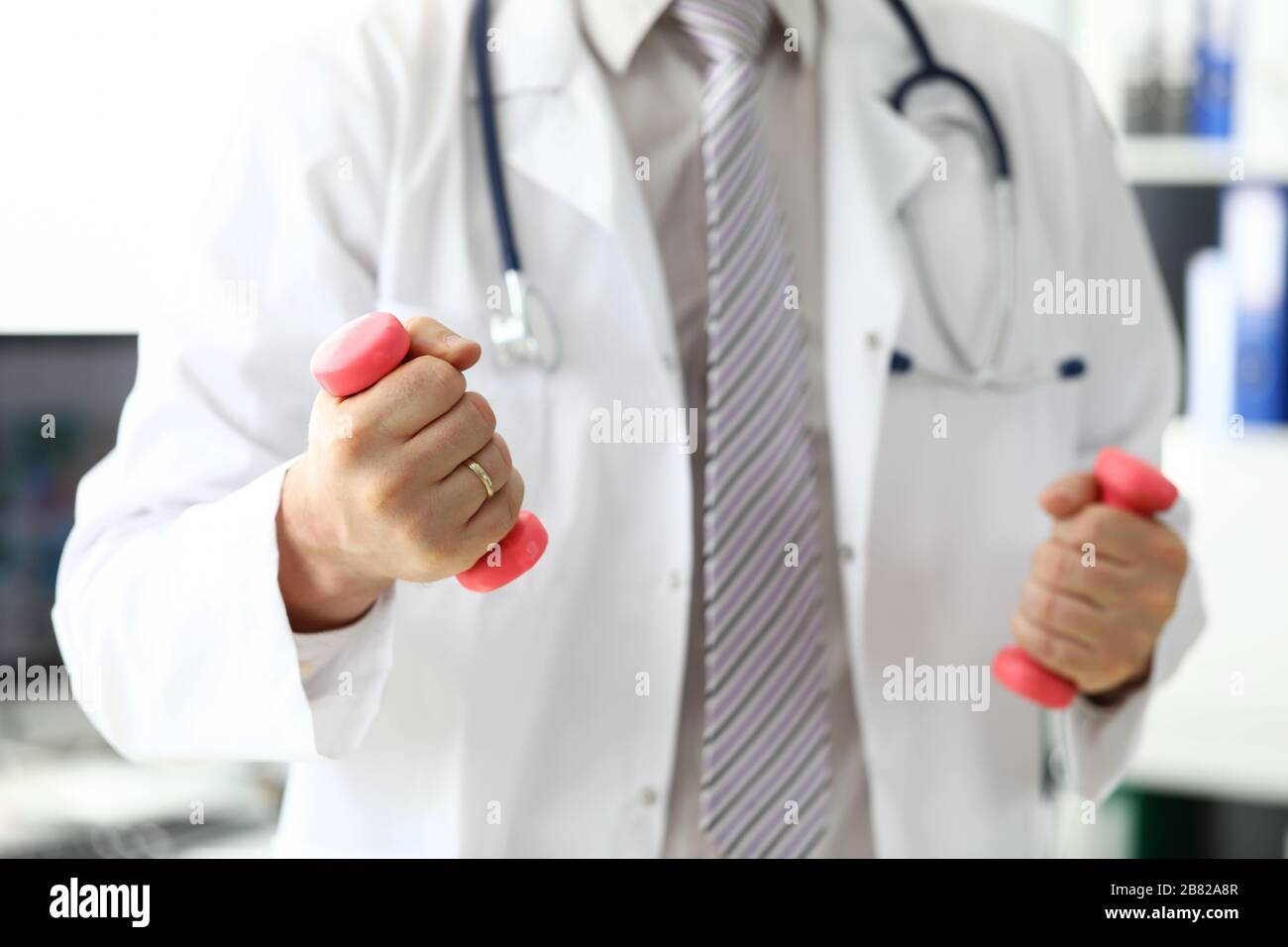Doctor with stethoscope Stock Photo - Alamy