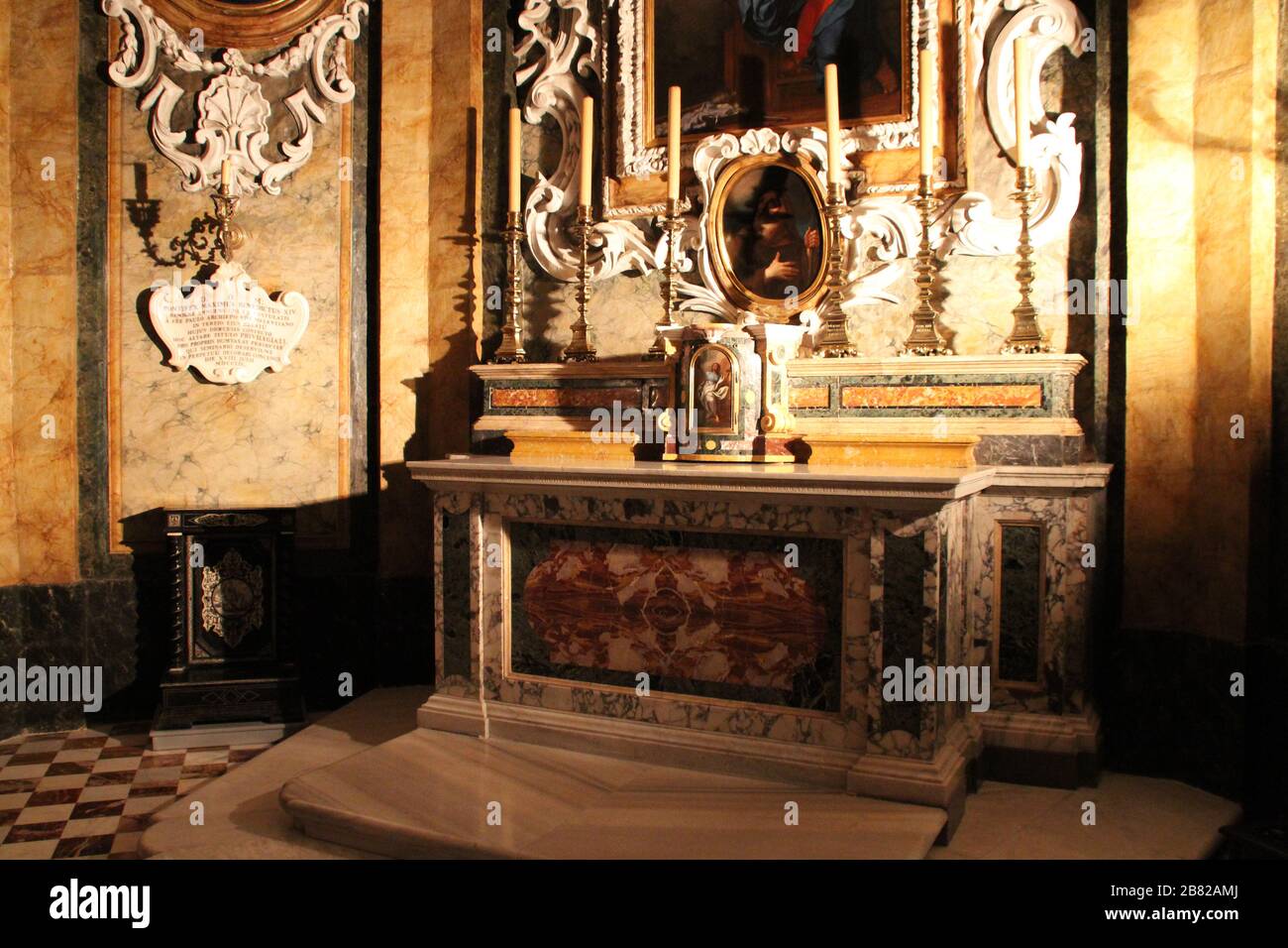 baroque chapel in mdina (malta Stock Photo - Alamy