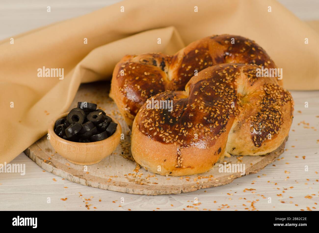 Turkish pastry from turkish cuisine (acma, Pogaca, Simit Stock Photo ...