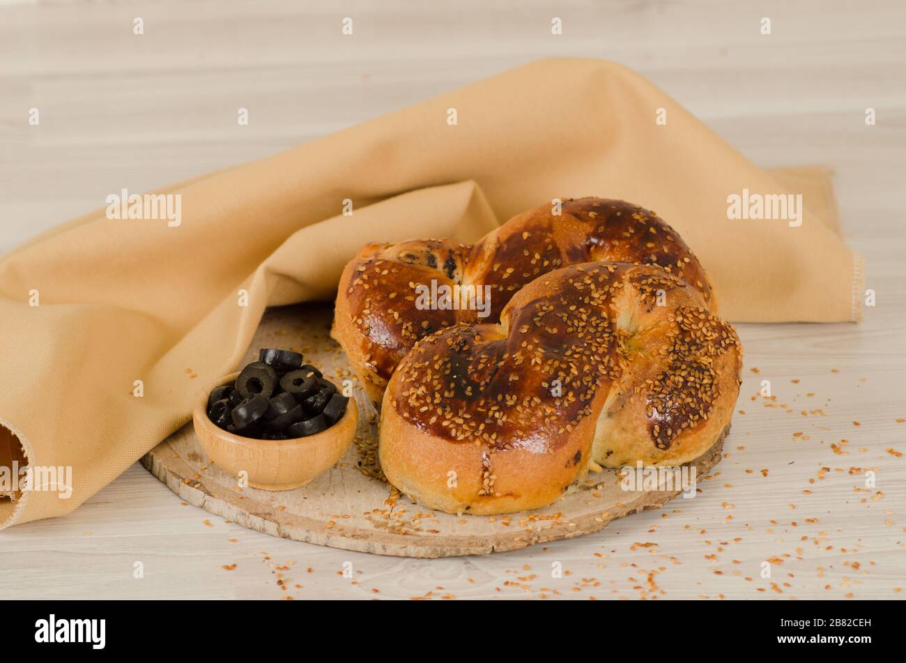 Turkish pastry from turkish cuisine (acma, Pogaca, Simit Stock Photo ...