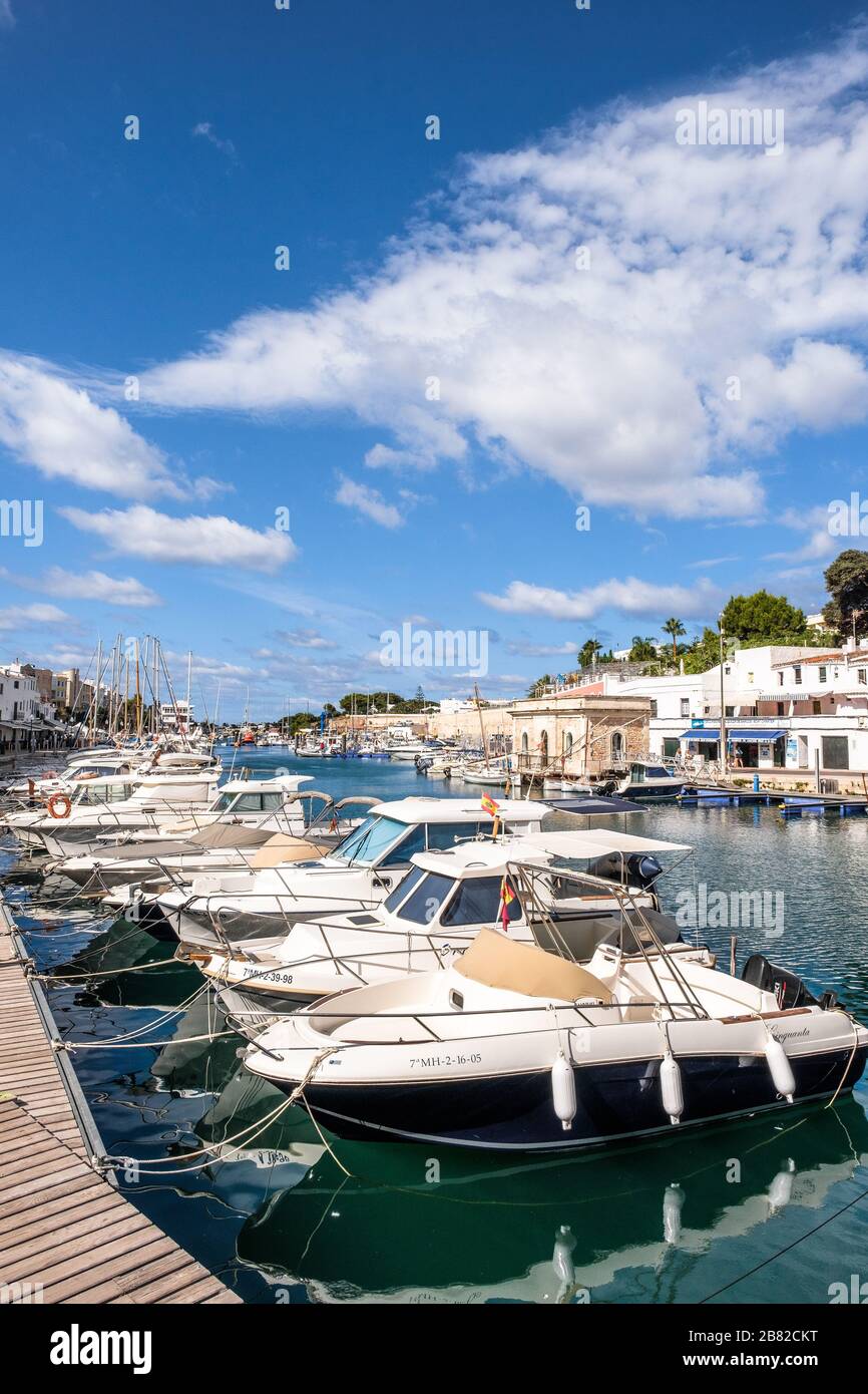 Blue summer menorca skies hi-res stock photography and images - Alamy
