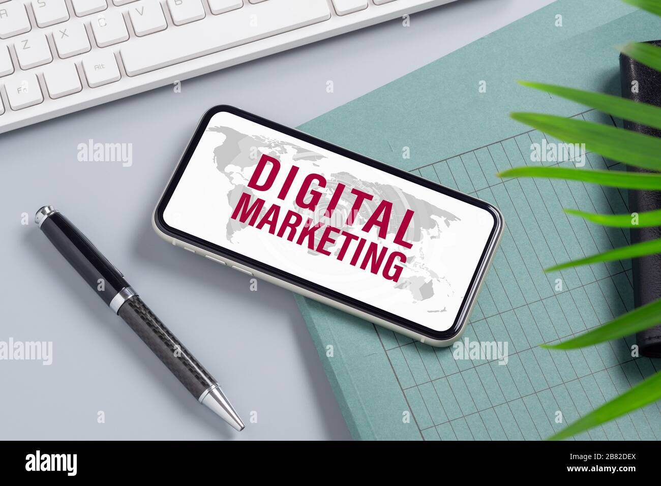 Digital Marketing Advertising technology and business background ...