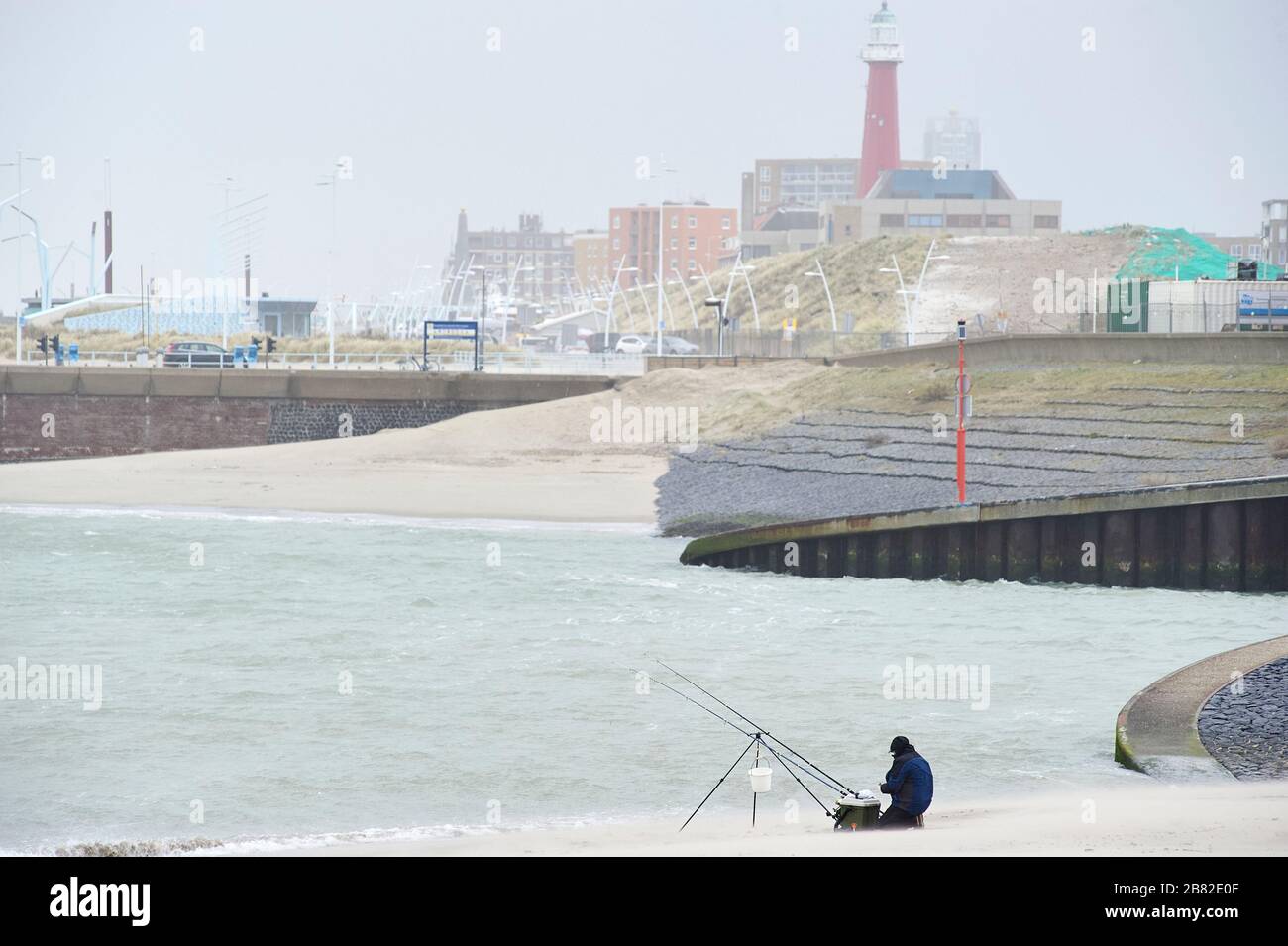 The Hague, South-Holland/Netherlands - 200222: Sea fishing fisherman on ...