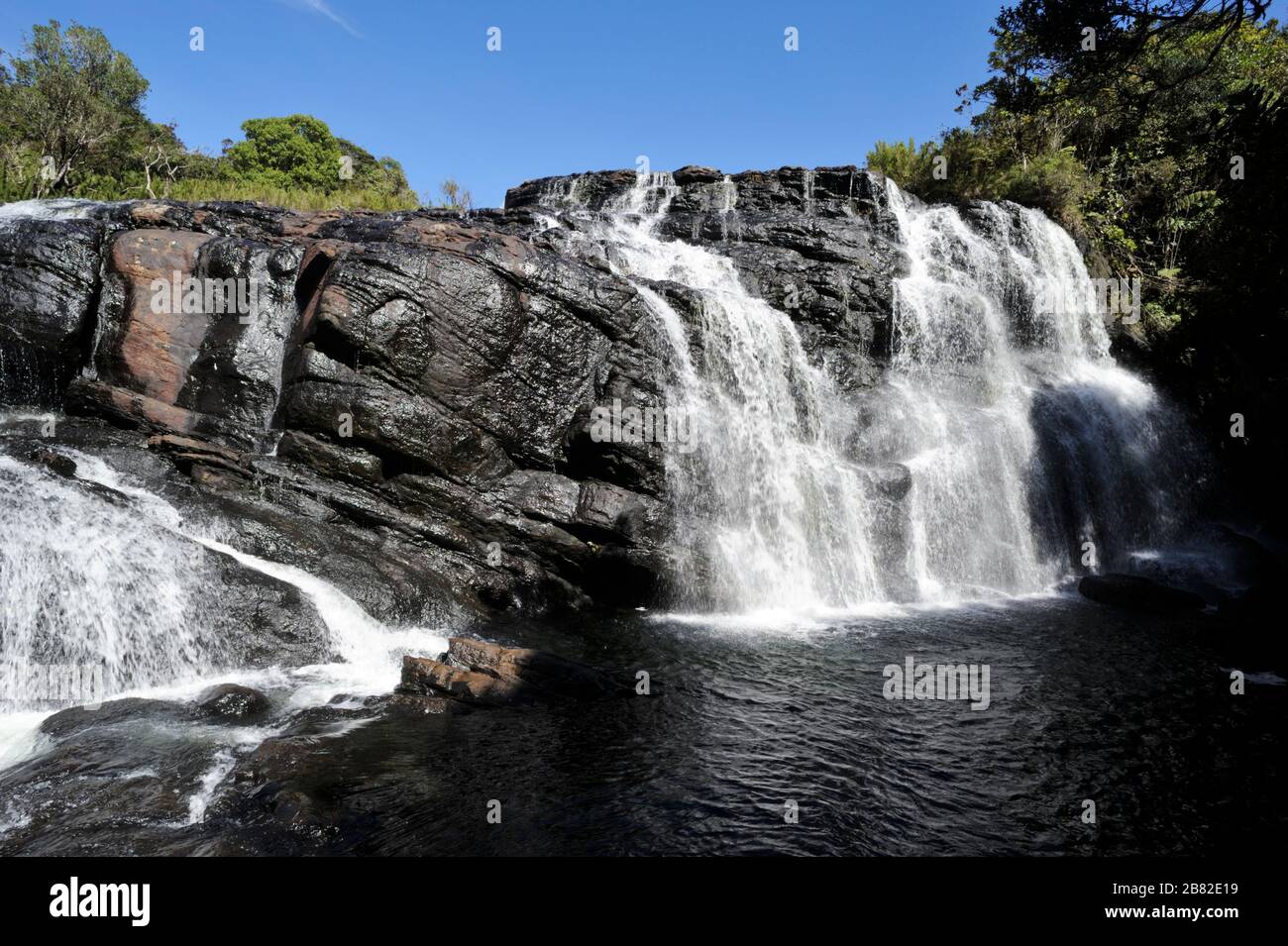 Sri Lanka, Horton Plains National Park, Baker’s falls Stock Photo - Alamy