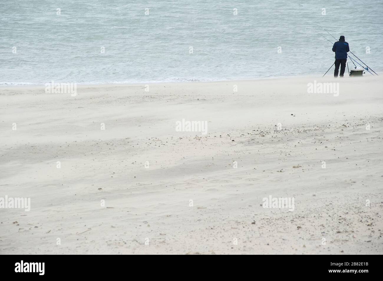 The Hague, South-Holland/Netherlands - 200222: Sea fishing fisherman on ...