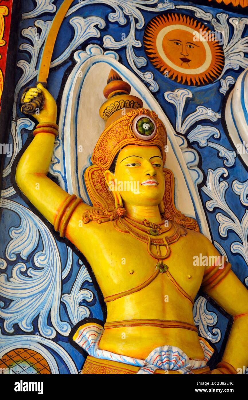 Sri Lanka, Kandy, Vishnu devale temple, detail Stock Photo - Alamy