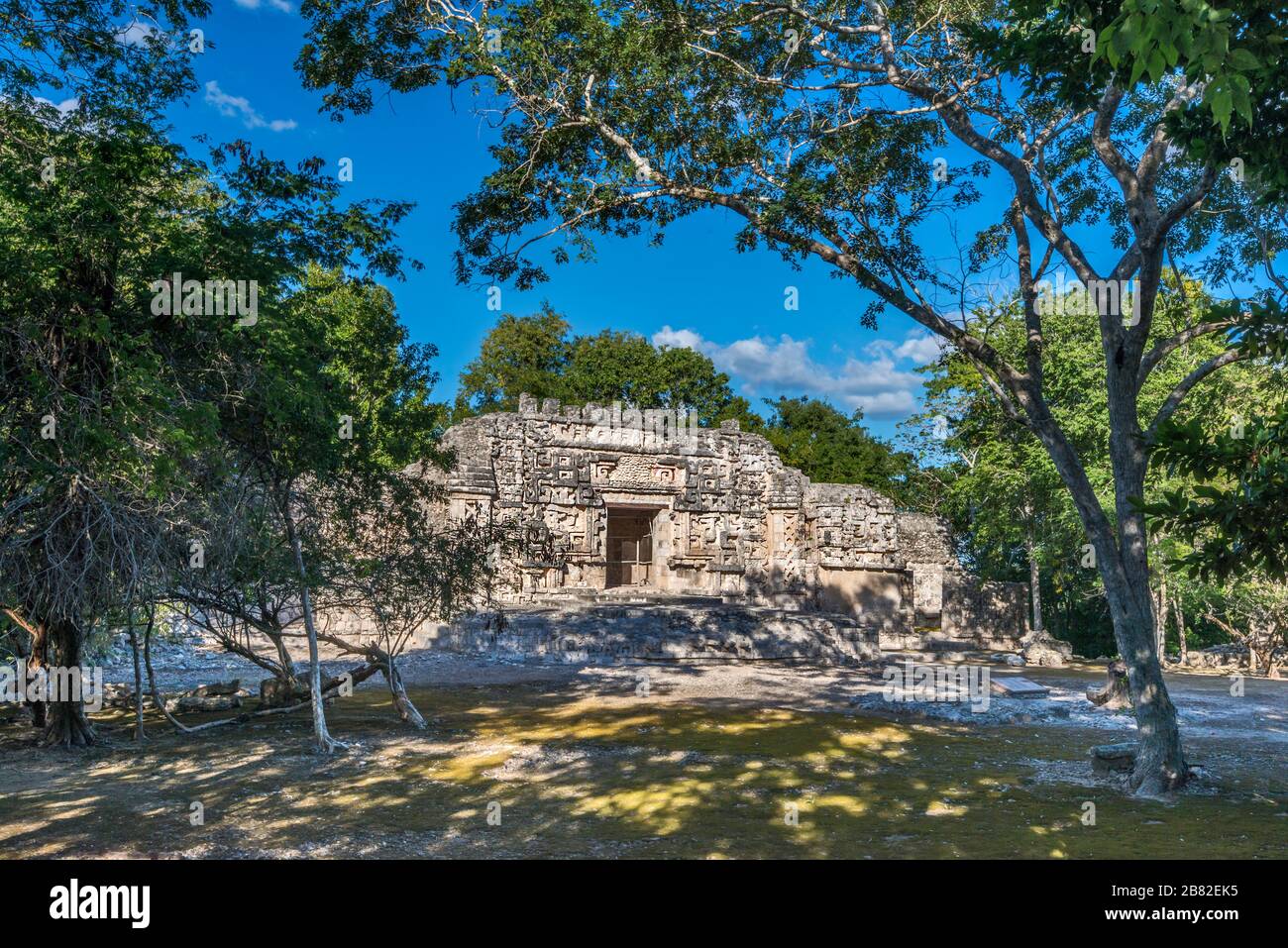 Palacio Principal, Maya ruins at Hochob archaeological site, near ...