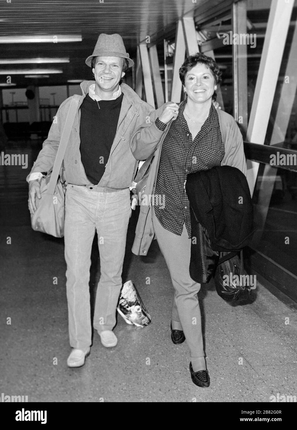 American singer and songwriter Bobby Vee and his wife Karen arriving in ...
