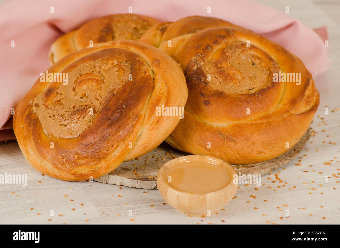 Turkish pastry from turkish cuisine (acma, Pogaca, Simit Stock Photo ...