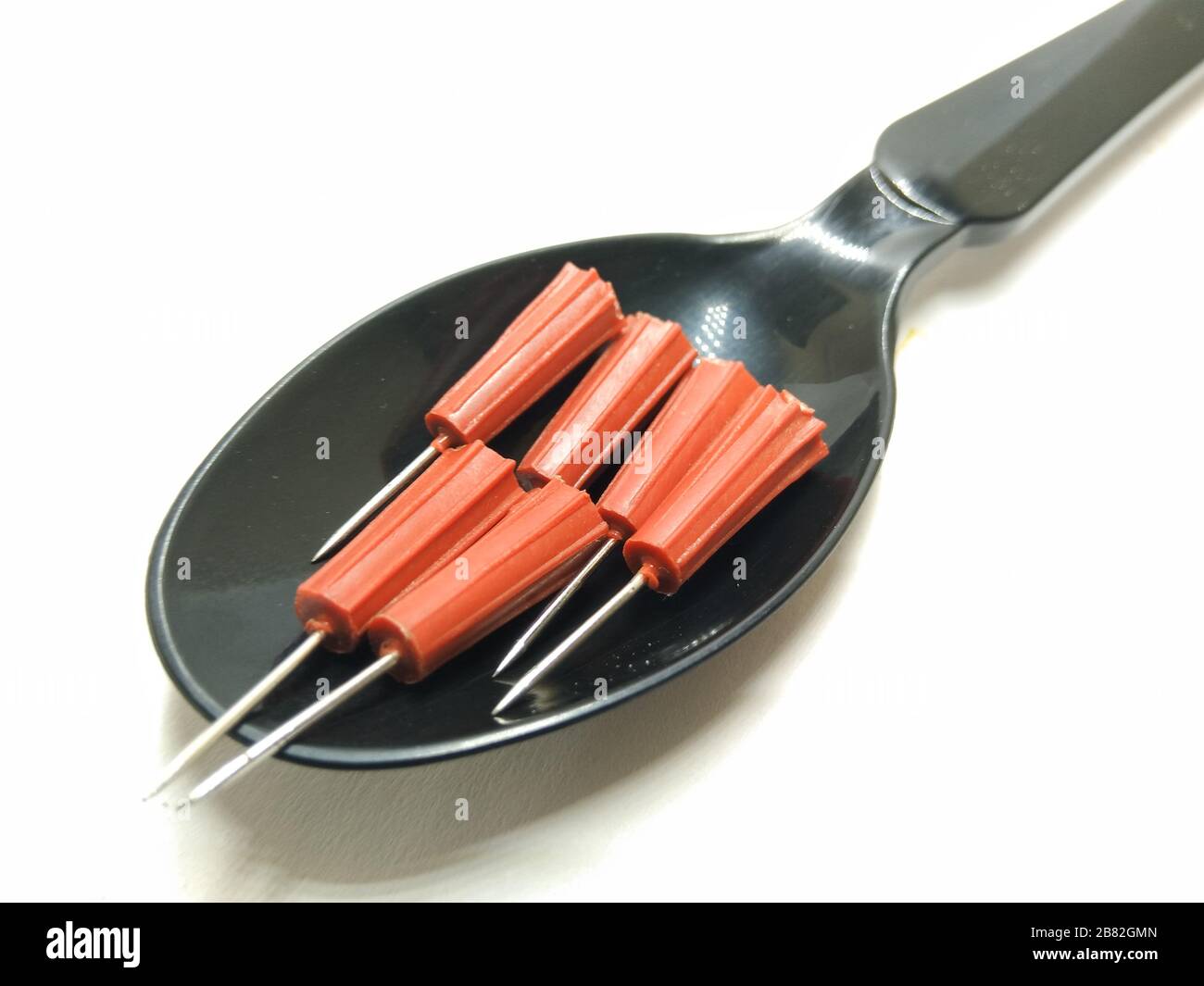 A picture of wall pins Stock Photo - Alamy