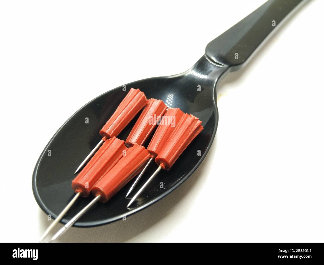 A picture of wall pins Stock Photo - Alamy