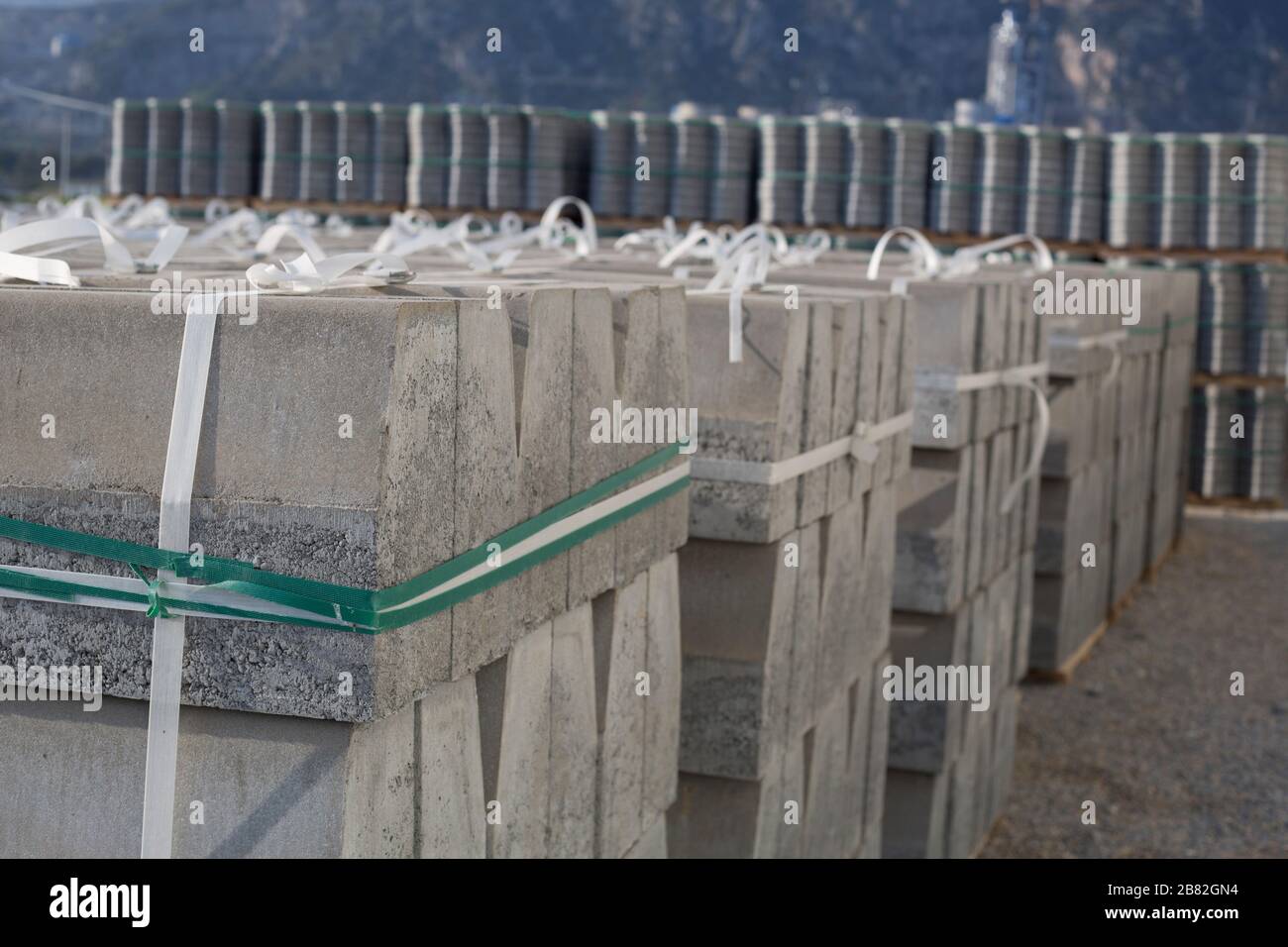 A paving stone factory in Turkey Stock Photo - Alamy