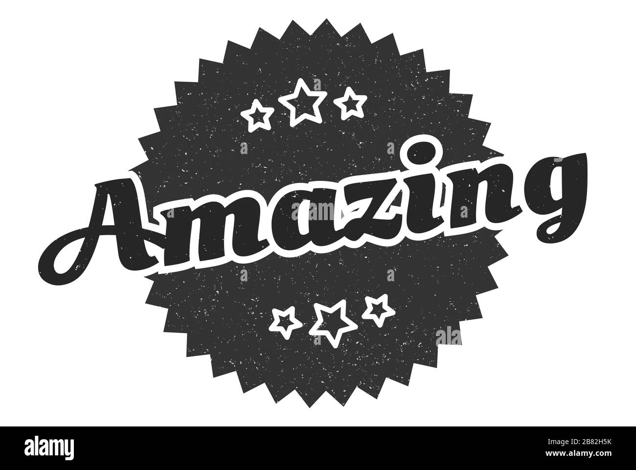 amazing sign. amazing round vintage retro label. amazing Stock Vector ...