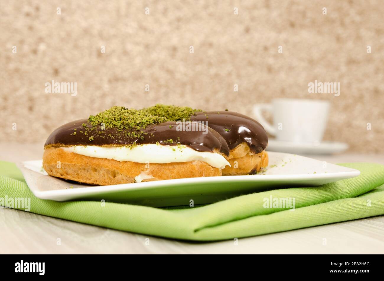 Ekler Turkish dessert Stock Photo - Alamy
