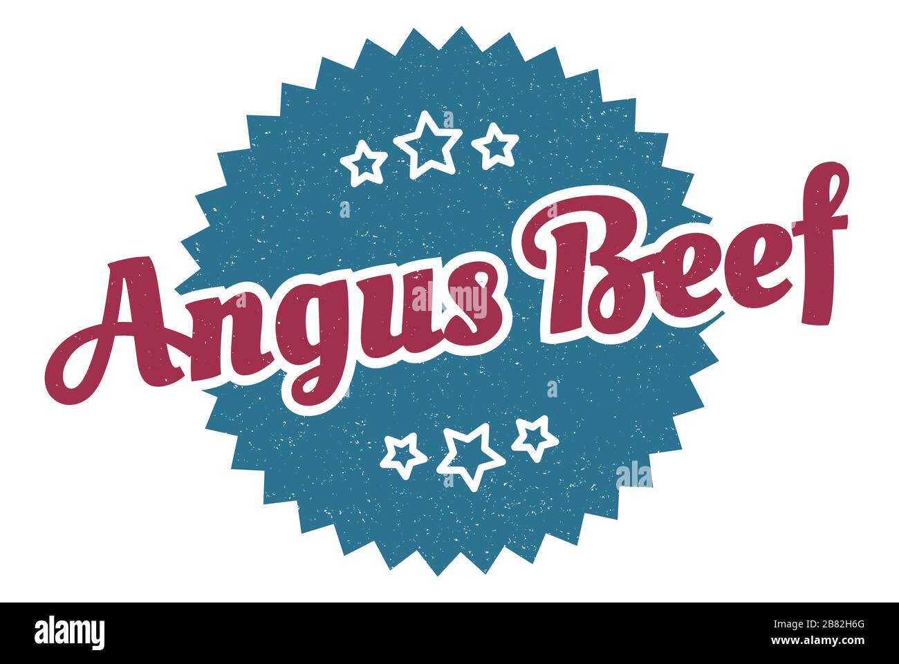 angus beef sign. angus beef round vintage retro label. angus beef Stock ...