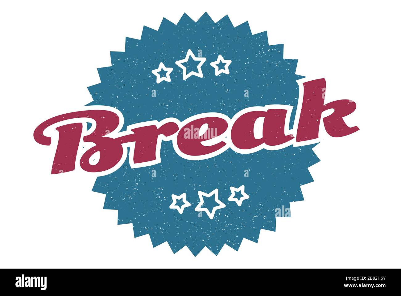 break sign. break round vintage retro label. break Stock Vector Image ...