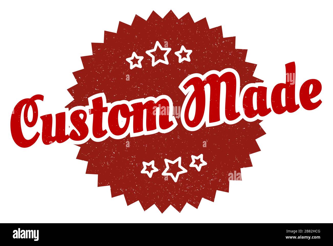 custom made sign. custom made round vintage retro label. custom made Stock Vector Image & Art ...