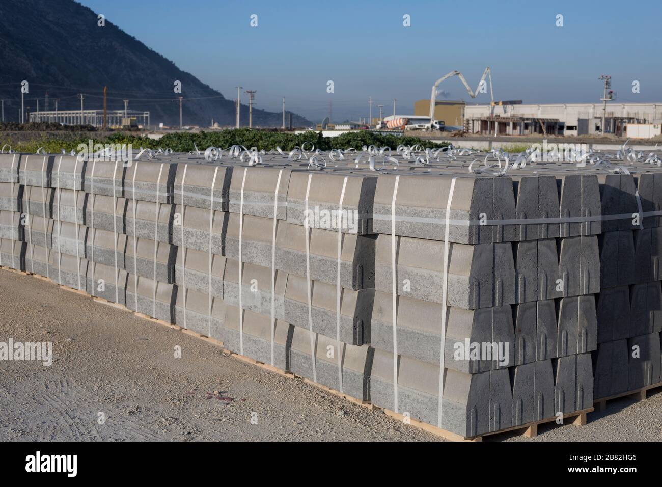 A paving stone factory in Turkey Stock Photo - Alamy