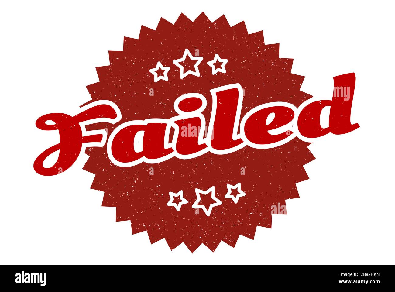 failed sign. failed round vintage retro label. failed Stock Vector ...