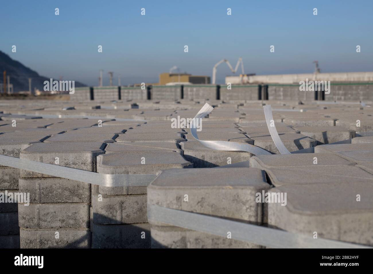 A paving stone factory in Turkey Stock Photo - Alamy