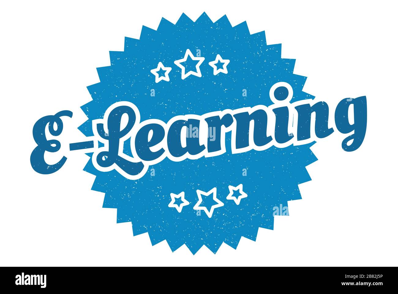 e-learning sign. e-learning round vintage retro label. e-learning Stock ...