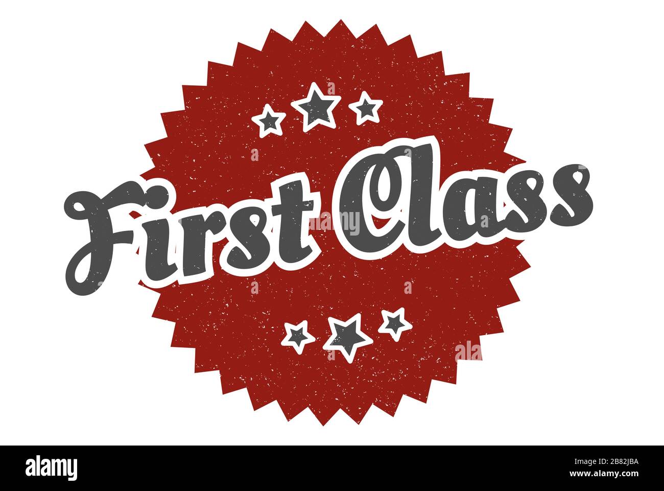 first class sign. first class round vintage retro label. first class ...