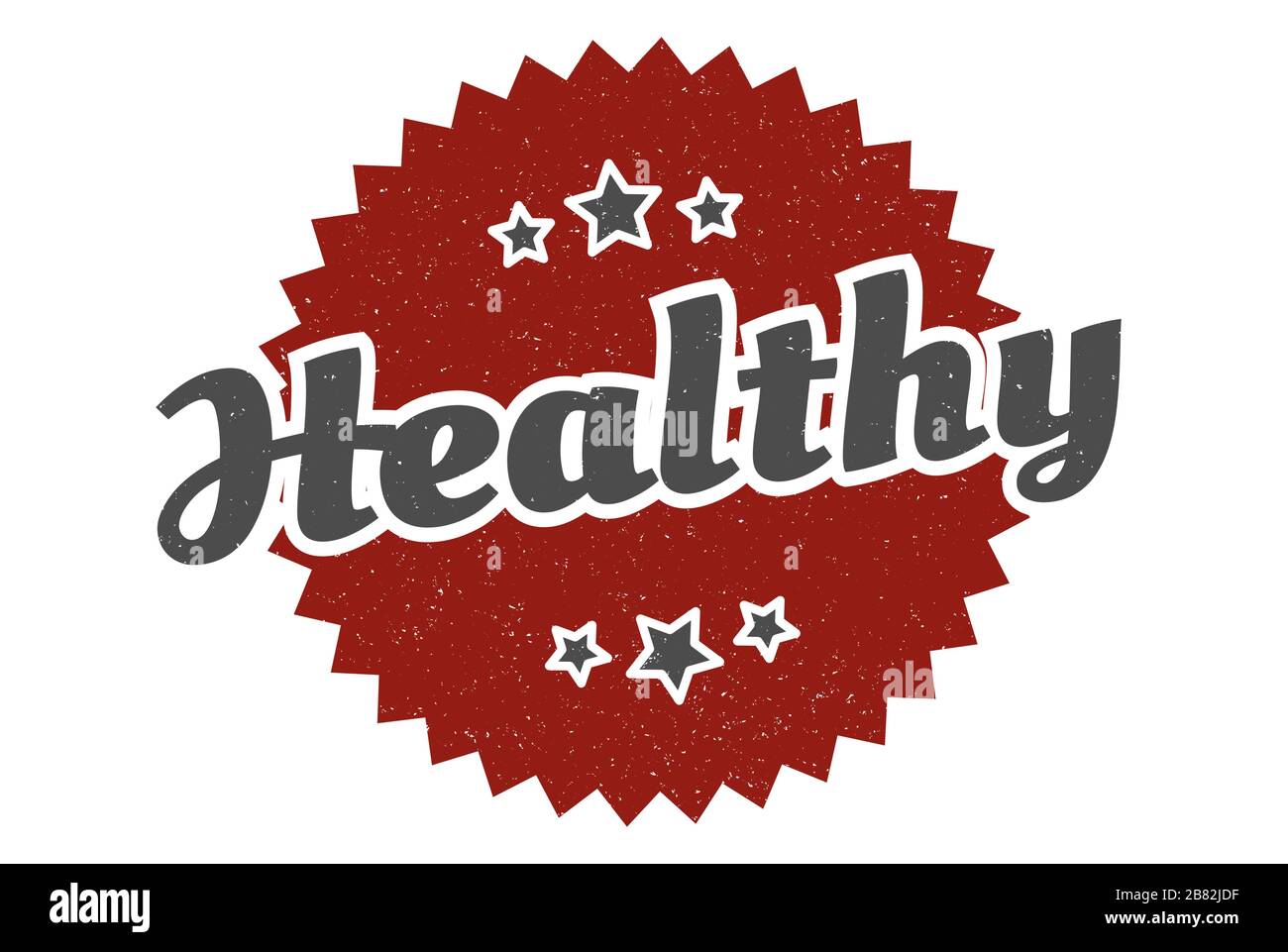 healthy sign. healthy round vintage retro label. healthy Stock Vector ...