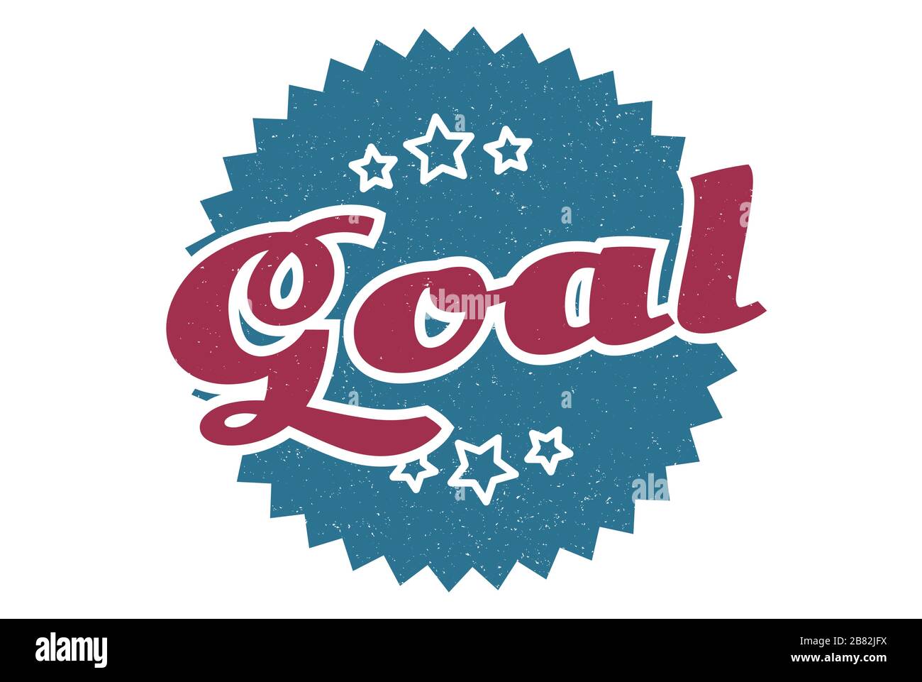 goal sign. goal round vintage retro label. goal Stock Vector Image ...