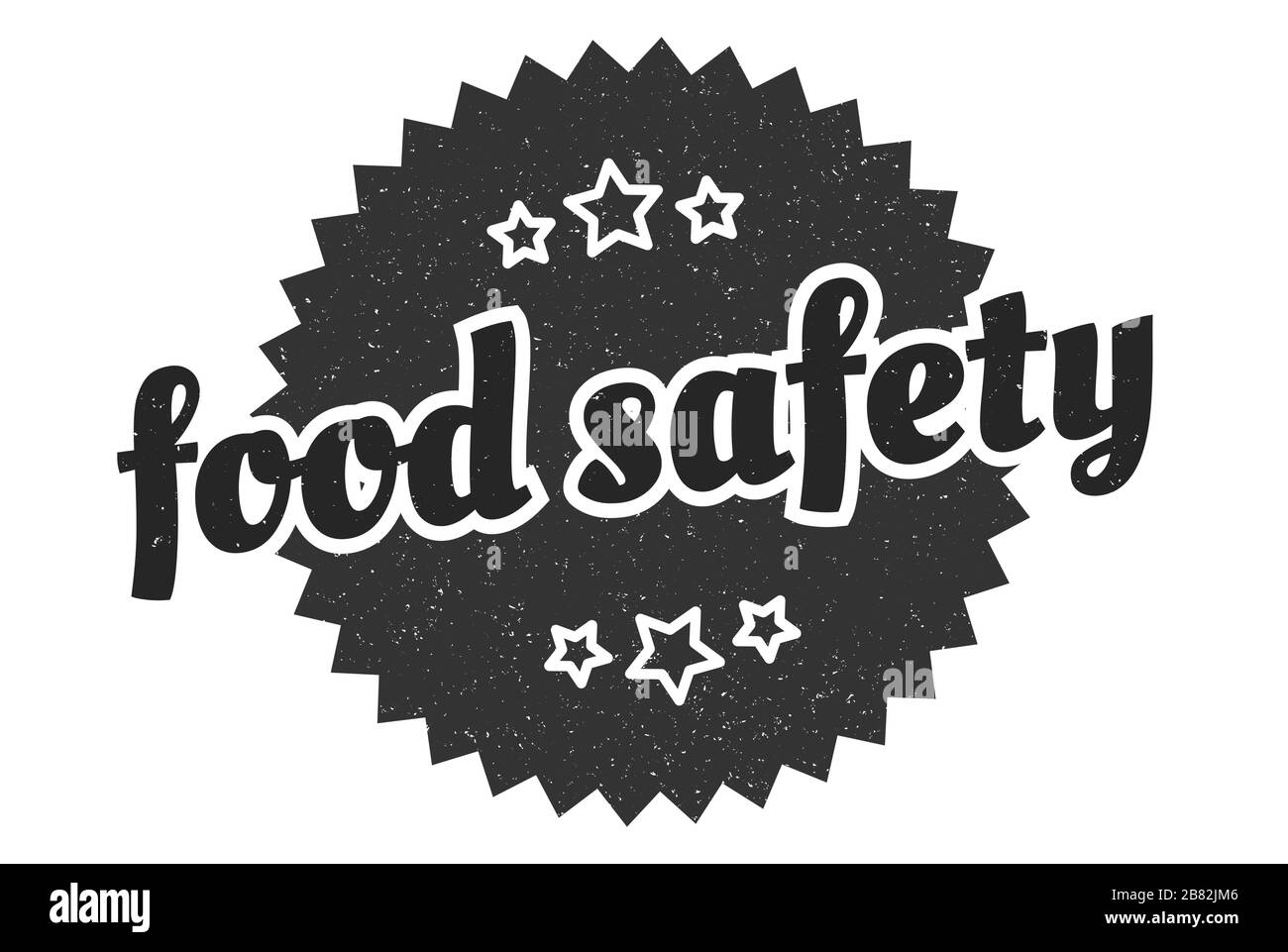 food safety sign. food safety round vintage retro label. food safety ...