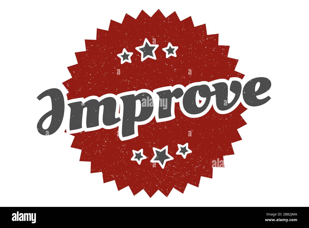 improve sign. improve round vintage retro label. improve Stock Vector ...