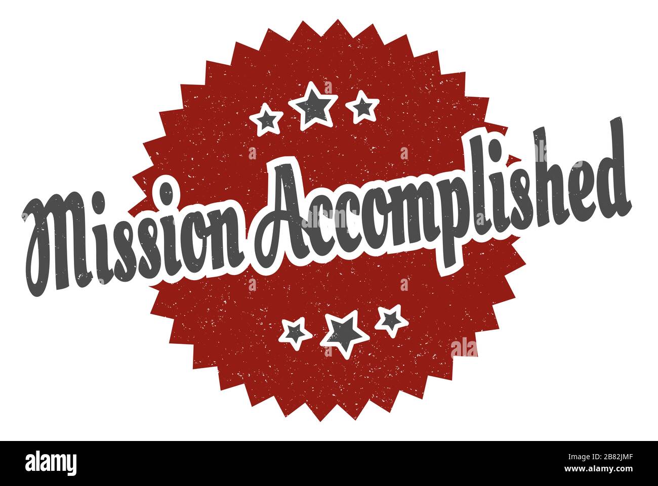 Mission complete red round grunge hi-res stock photography and images ...