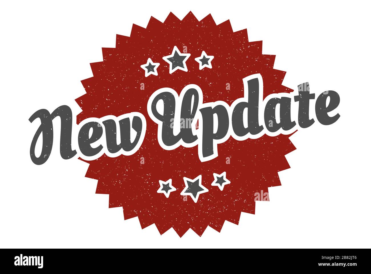 new update sign. new update round vintage retro label. new update Stock ...