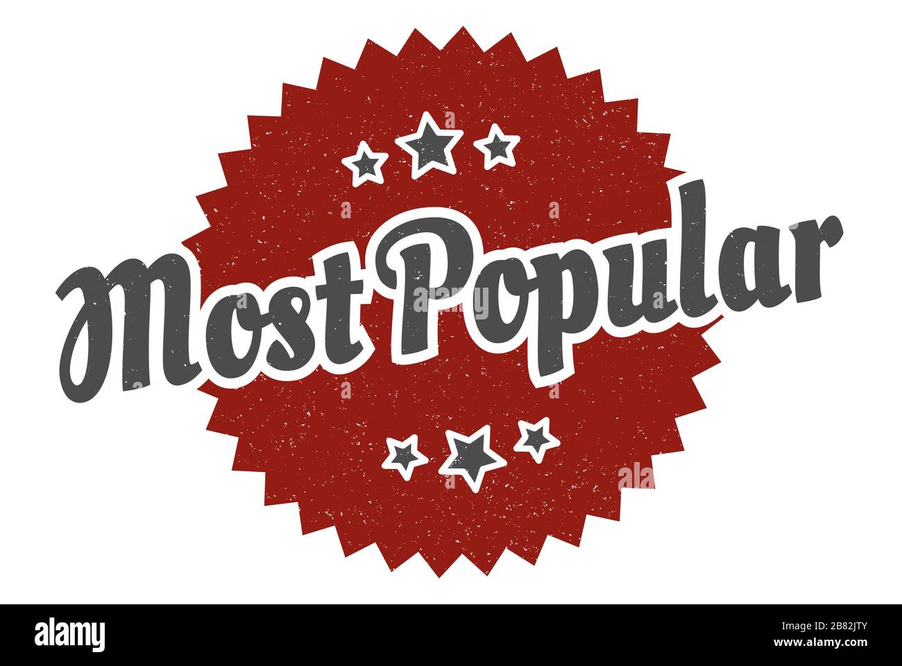 most popular sign. most popular round vintage retro label. most popular ...