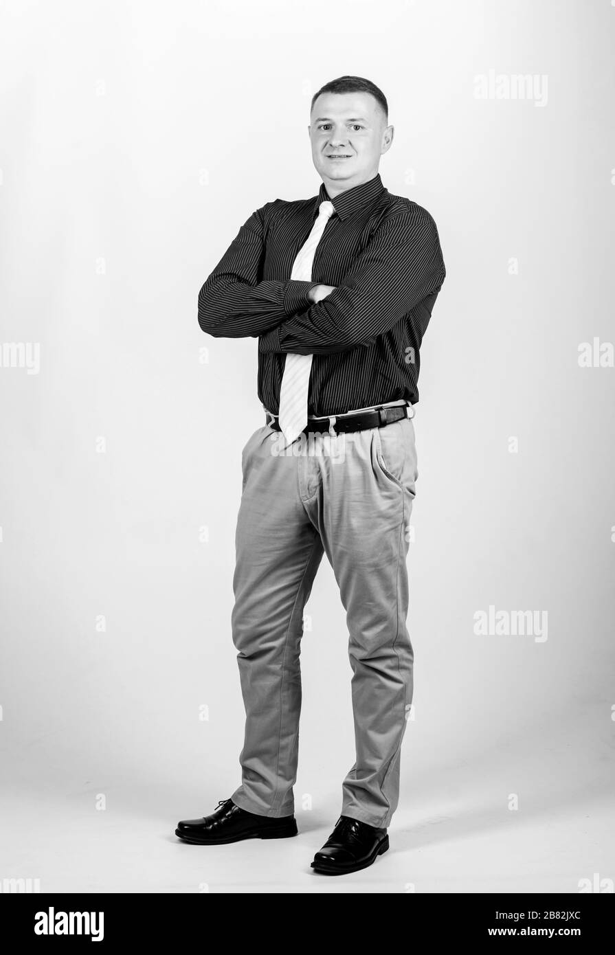 Businessman lecturer manager office worker. Formal style clothing ...