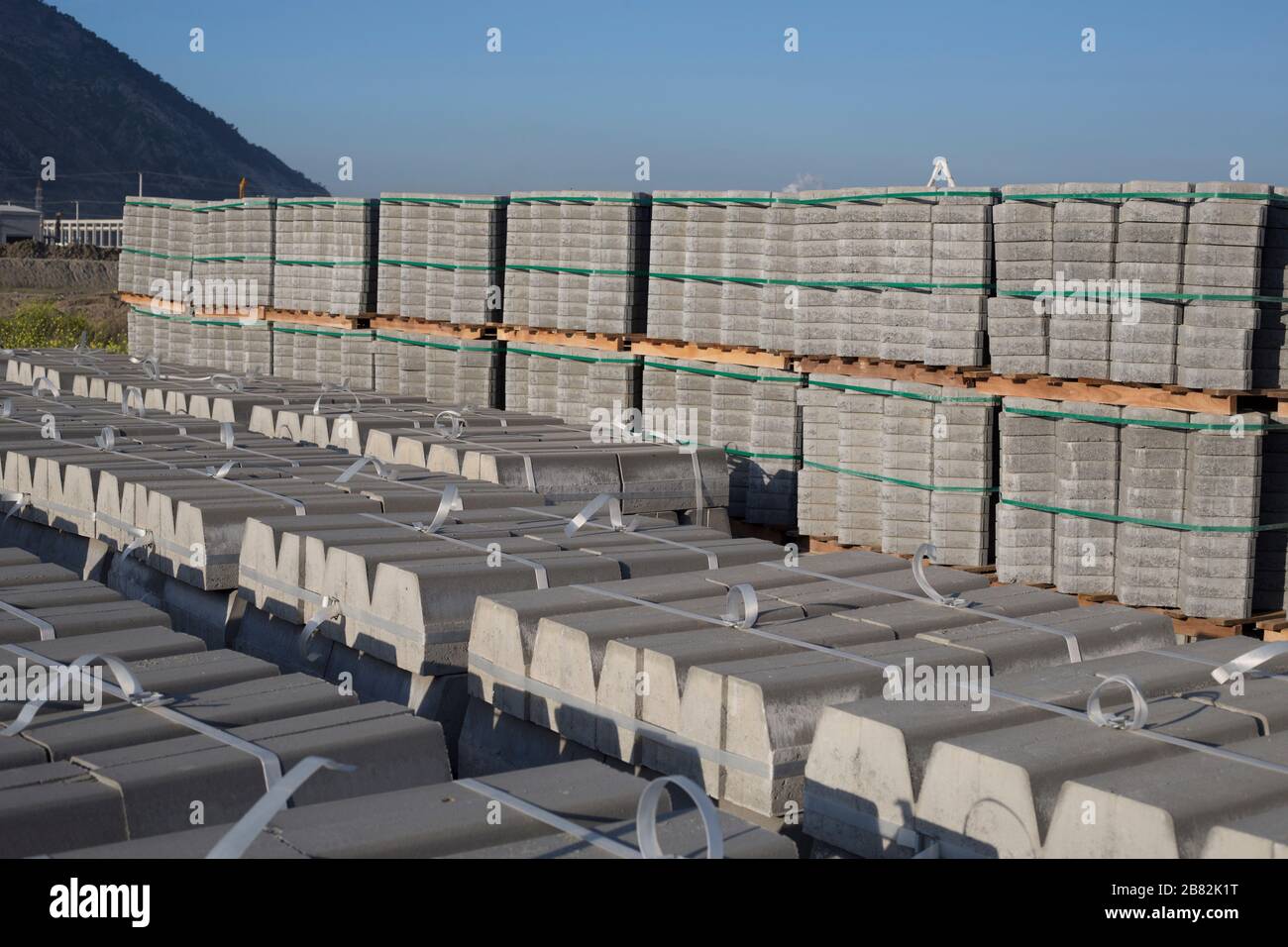 A paving stone factory in Turkey Stock Photo - Alamy