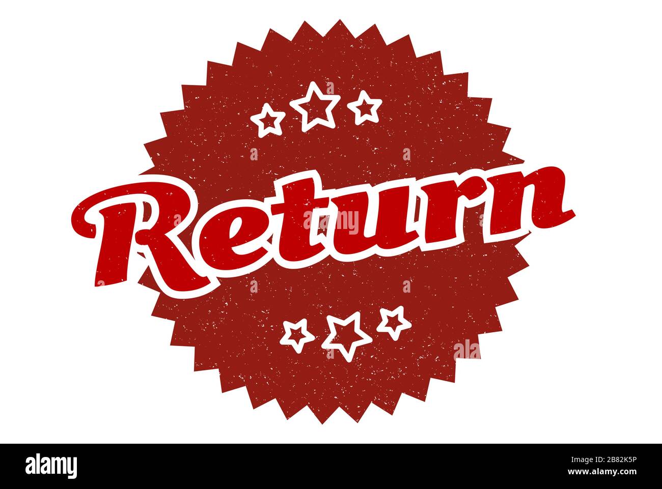 return sign. return round vintage retro label. return Stock Vector ...