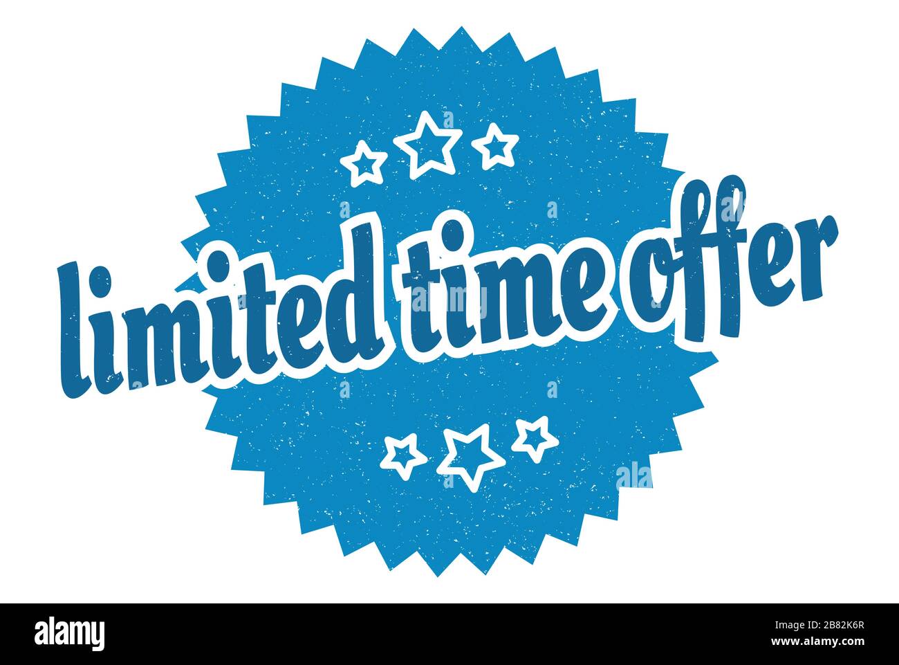 limited time offer sign. limited time offer round vintage retro label ...