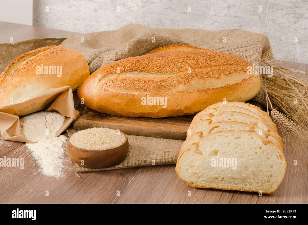 Turkish bread from Turkish cuisine Stock Photo - Alamy