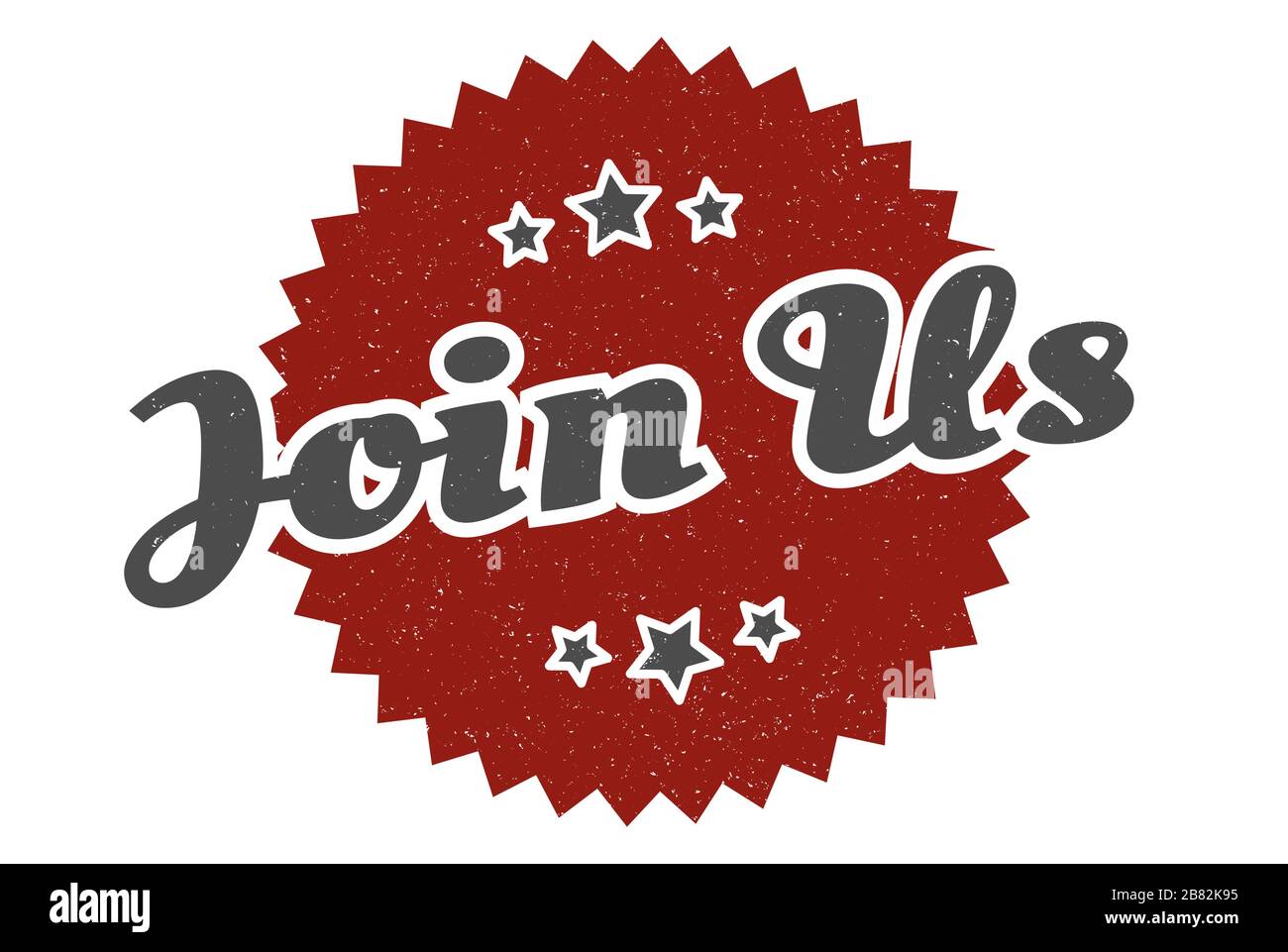 join us sign. join us round vintage retro label. join us Stock Vector ...