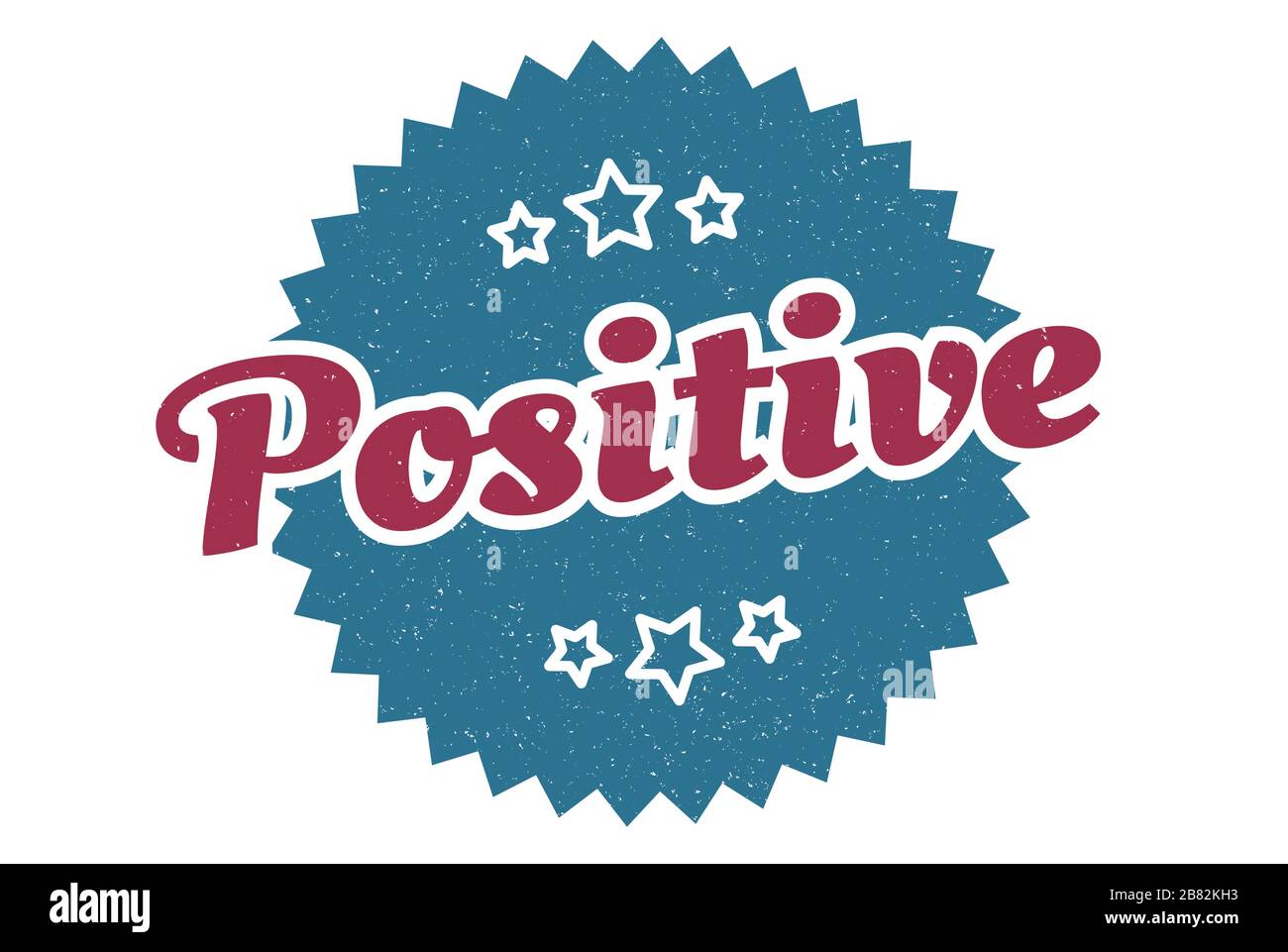 positive sign. positive round vintage retro label. positive Stock ...