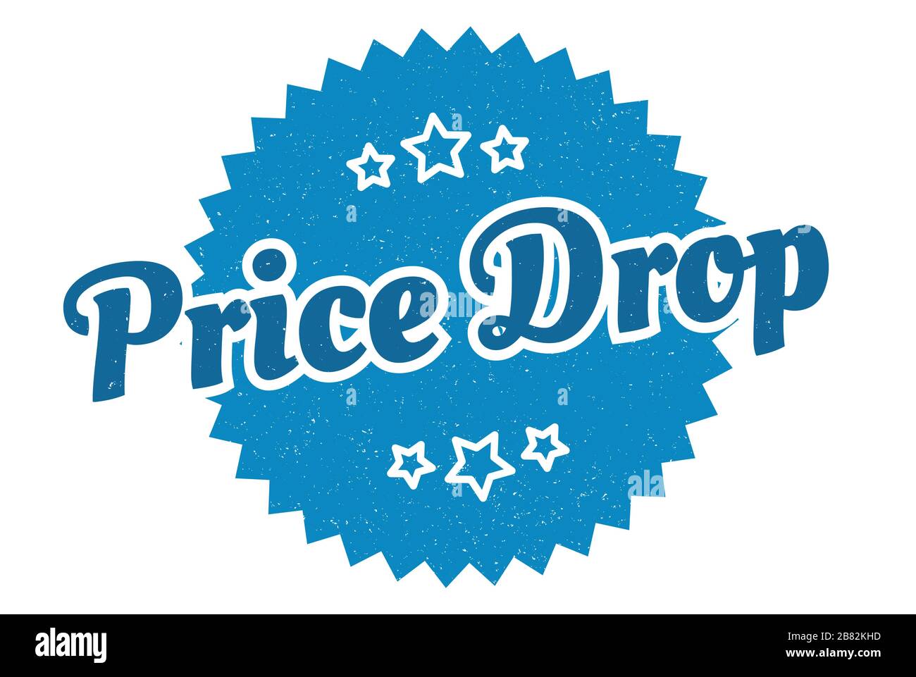 price drop sign. price drop round vintage retro label. price drop Stock ...