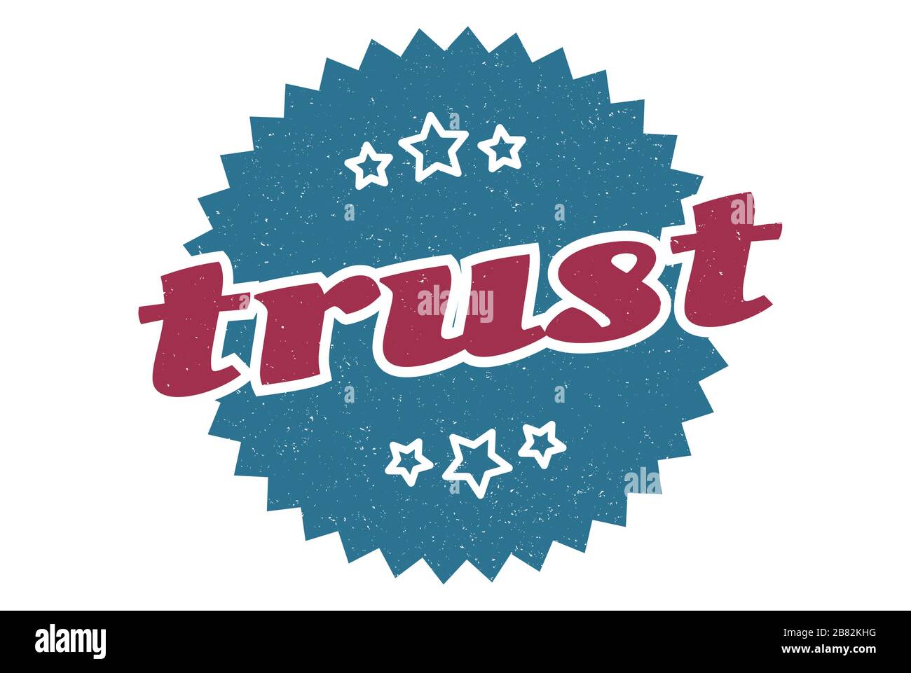 trust sign. trust round vintage retro label. trust Stock Vector Image ...