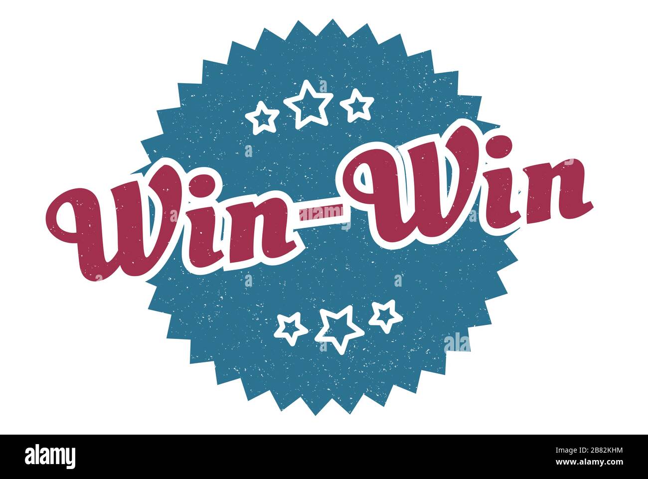win-win sign. win-win round vintage retro label. win-win Stock Vector ...