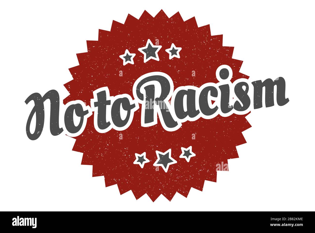 no to racism sign. no to racism round vintage retro label. no to racism Stock Vector Image & Art ...