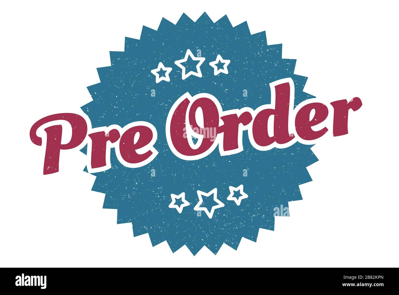 pre order sign. pre order round vintage retro label. pre order Stock ...
