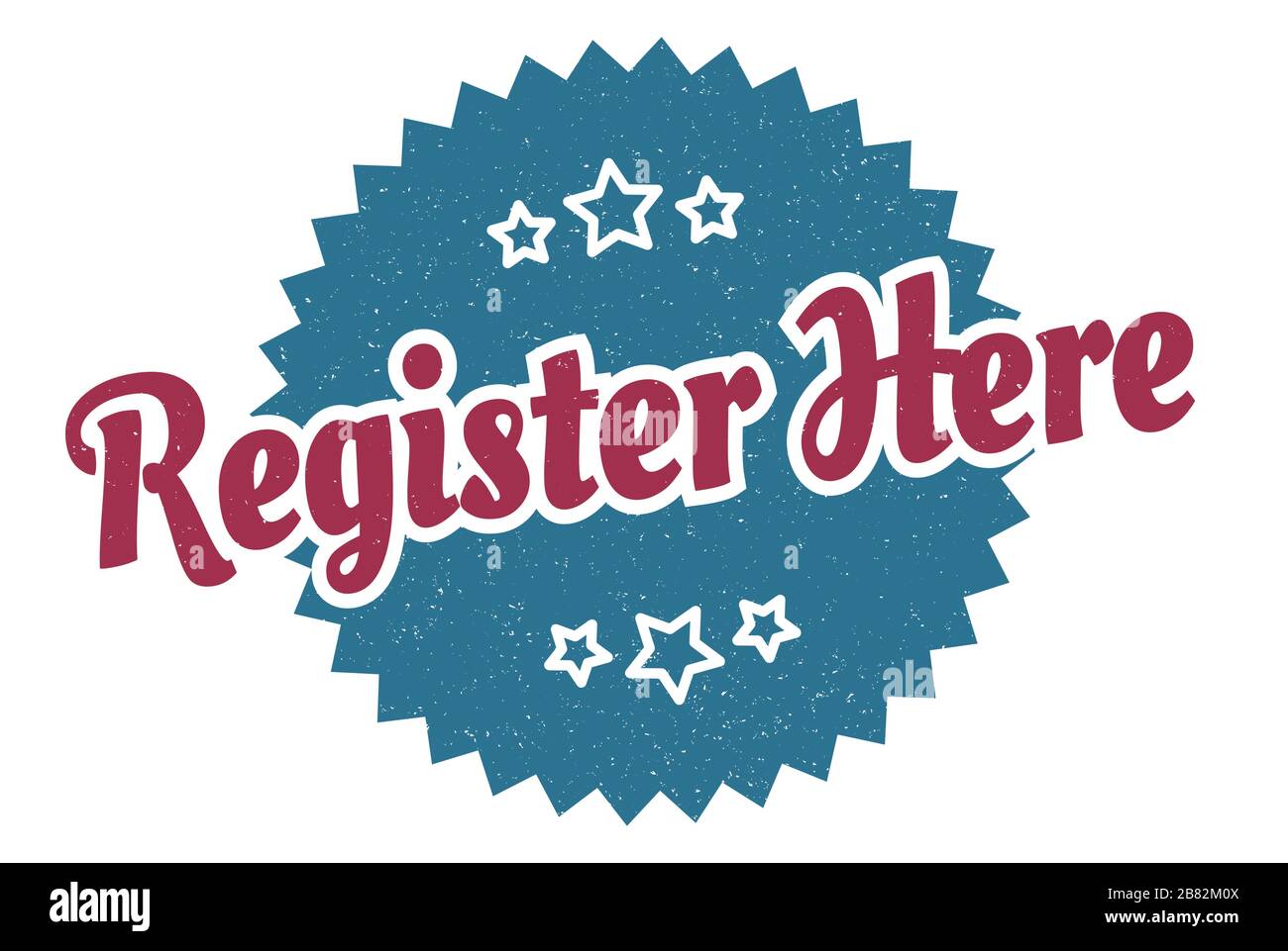 register here sign. register here round vintage retro label. register ...