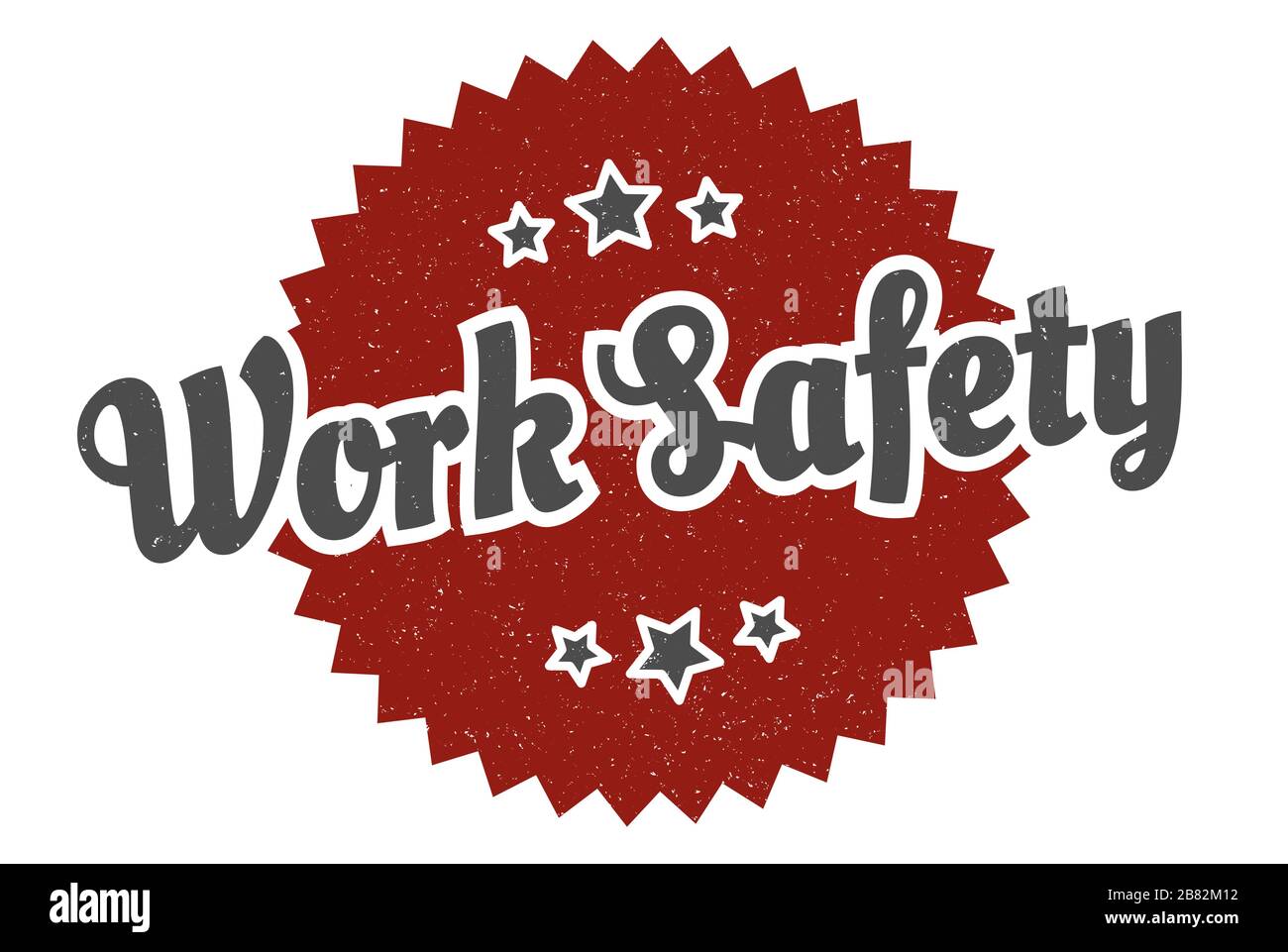 work safety sign. work safety round vintage retro label. work safety ...